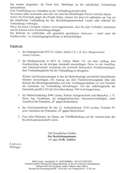 Kundmachung - BH Liezen - Land Steiermark