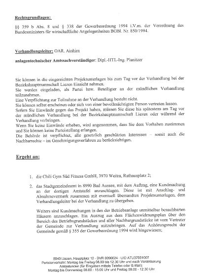 Kundmachung - BH Liezen - Land Steiermark