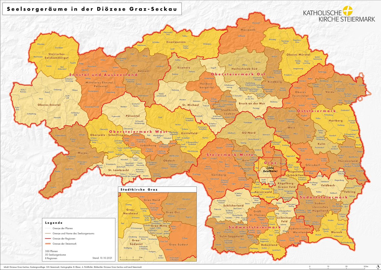 Seelsorgeräume, Pfarren - BH Liezen - Land Steiermark
