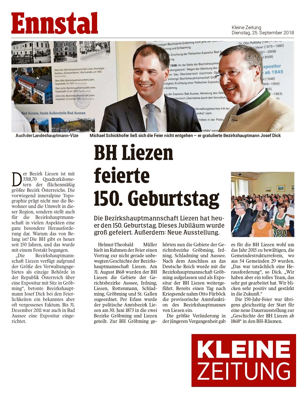 150 Jahre Bezirkshauptmannschaften - BH Liezen - Land Steiermark